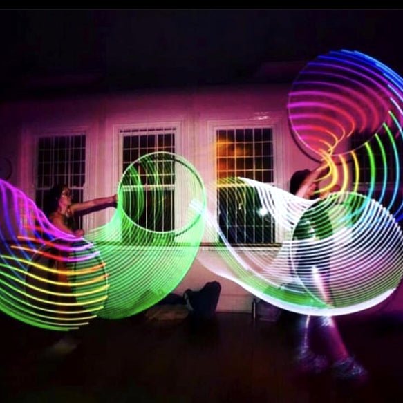Hula Hoops Australia - Rainbow Unicorn LED Hula Hoop - Hoop Empire